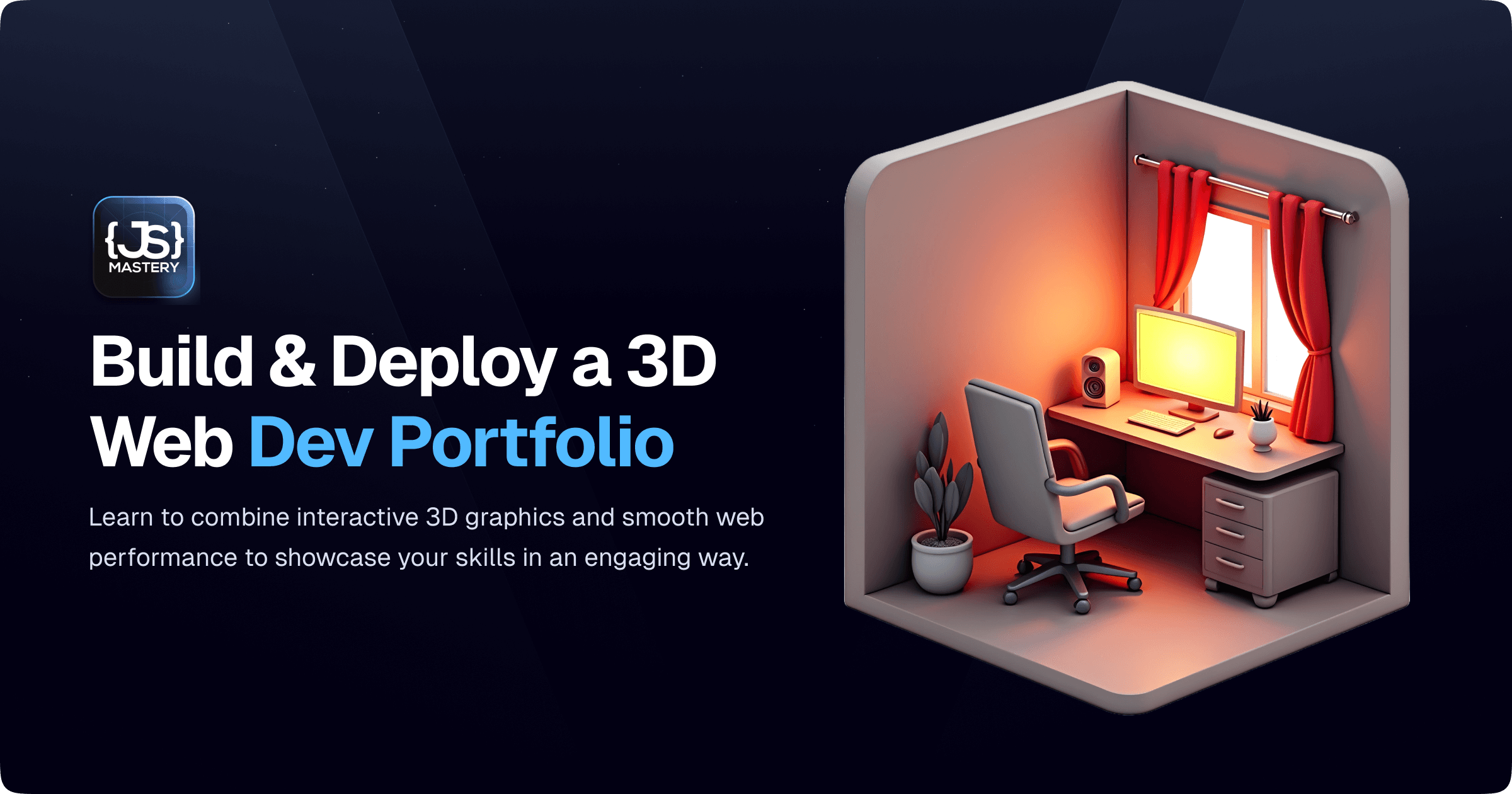 Build and Deploy a 3D Web Developer Portfolio | React, Three JS, GSAP